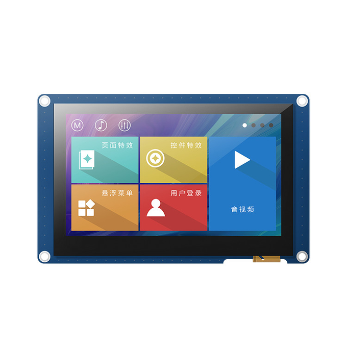 Capacitive Touch 4.3 Inch Lcd Screen HMI Tft Display 480x270 Code Free With Font Image