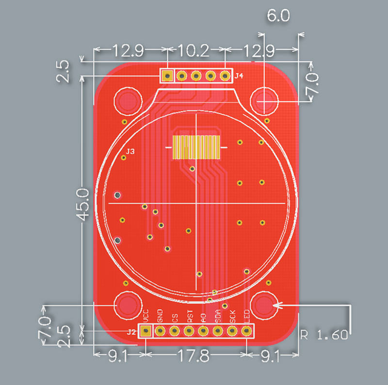 1.28 Inch SPI Display Module TFT LCD Display Module GC9A01 Round ...