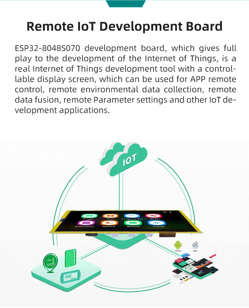 7.0 Inch ESP32 Display Module Wide Viewing Angle for Enhanced Display