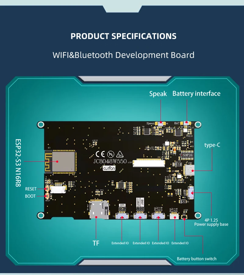 St7262 Driver Chip Human Machine Interface Display Module for ...