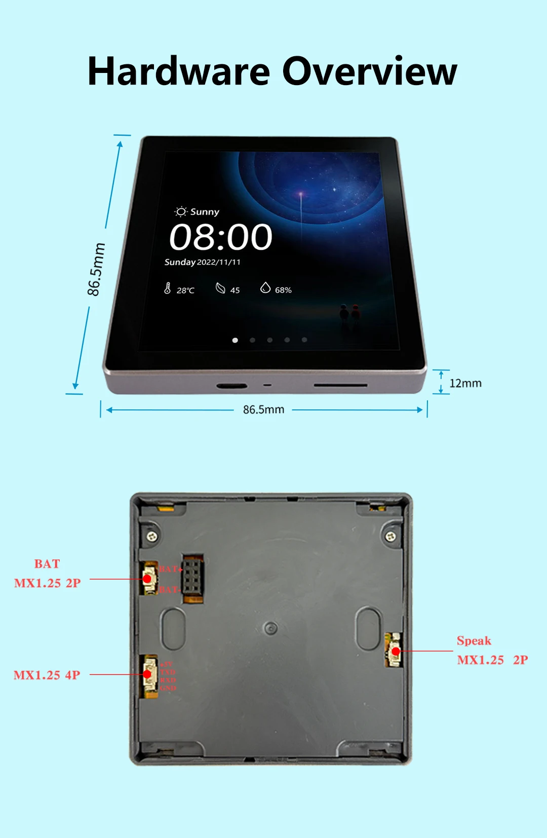 4.0Inch ESP32 Display Unit SKU ESP32-4848S040C I for Versatile Display ...
