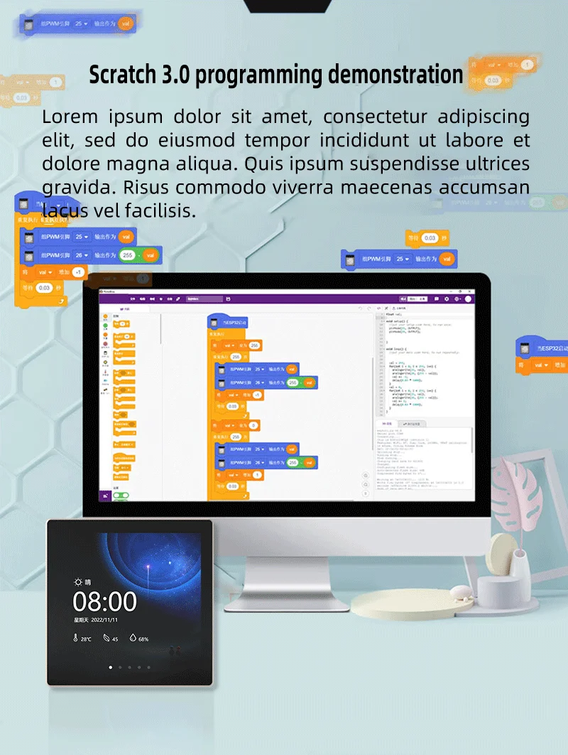 4.0Inch ESP32 Display Unit SKU ESP32-4848S040C I for Versatile Display ...