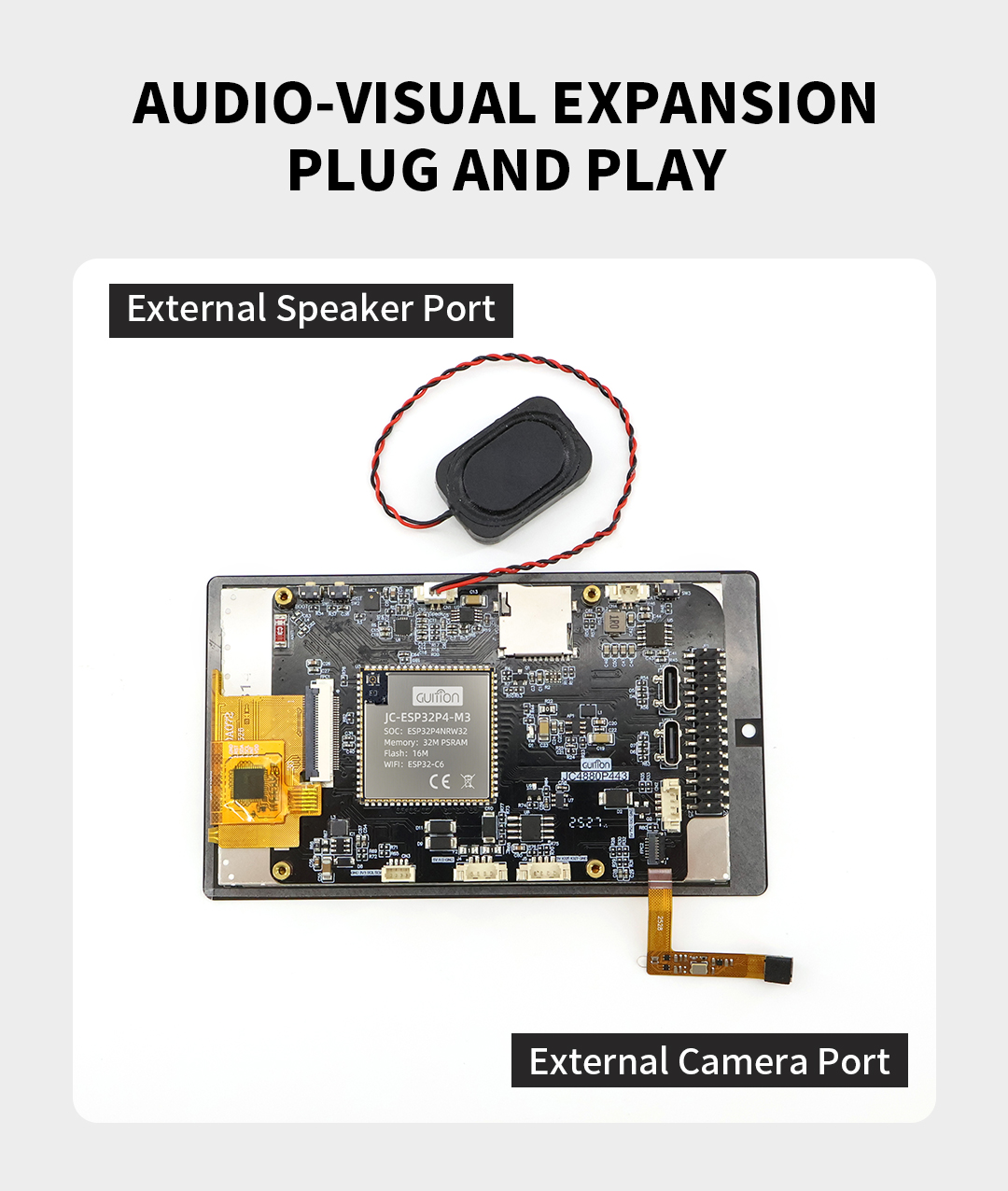 5V ESP32 Display Module with 4.3 Inch IPS Screen
