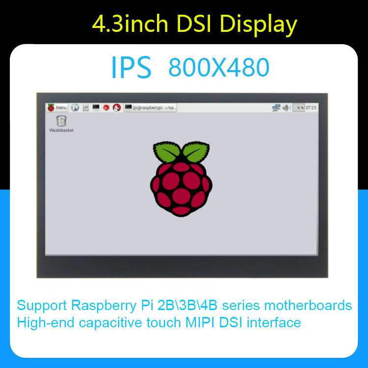4.3 Inch Raspberry Pi Tft Display Module 800x480 MIPI Capacitive Touch ...