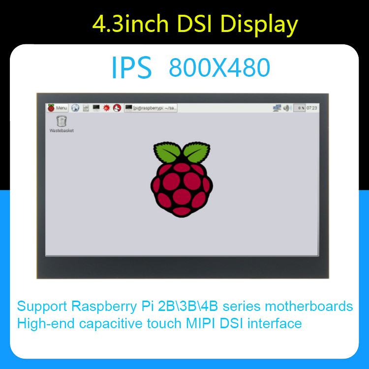 4.3 Inch Raspberry Pi Tft Display Module 800x480 MIPI Capacitive Touch ...