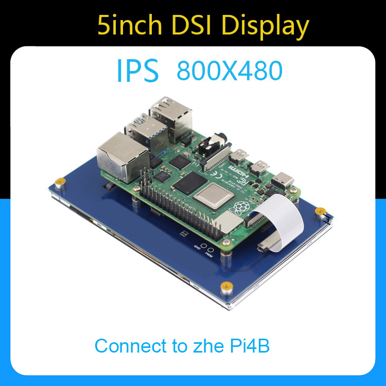 5 0 Inch Raspberry Pi Module 800 480 Mipi Ips Tft Dsi Multi Touch Lcd
