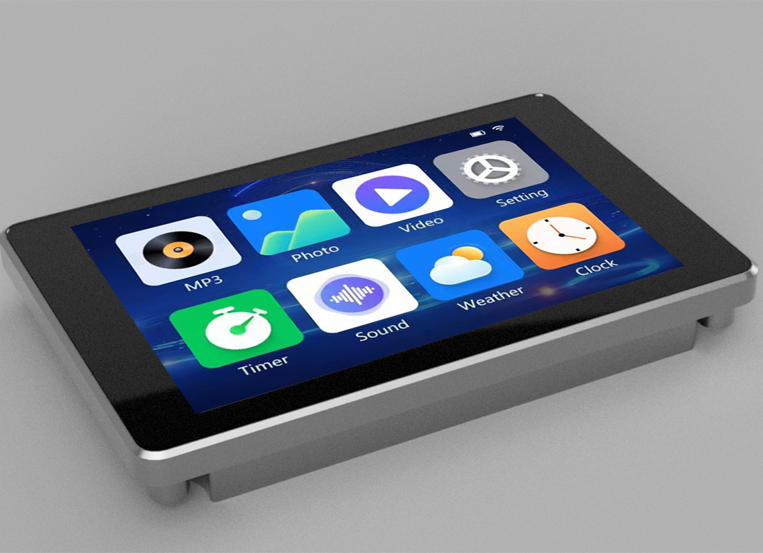 5V TFT LCD HMI Display Module with IPS View and Optional Screen Overlay