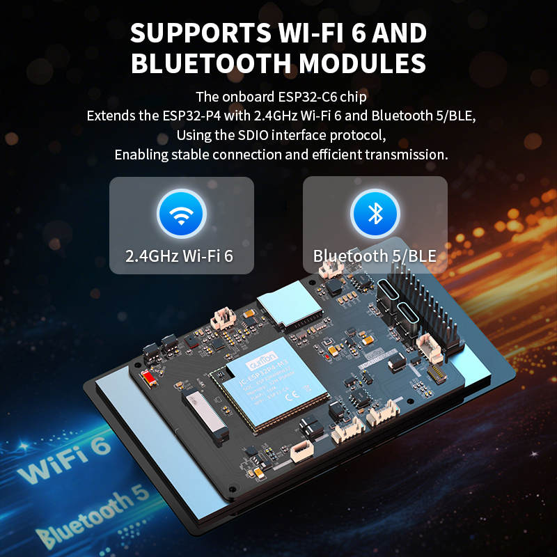 JC4880P443C_I_W 480 × 800 resolution IPS capacitive screen ESP32P4/C6 ...