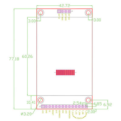 Resistive Touch SPI Tft Lcd Module Display ILI9341 2.4 Inch Tft Lcd ...