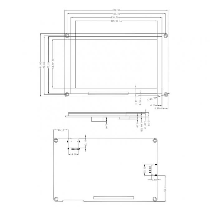 Resistive Touch HMI Display Module 5V 800x480 Raspberry Pi 7 Inch Touch ...