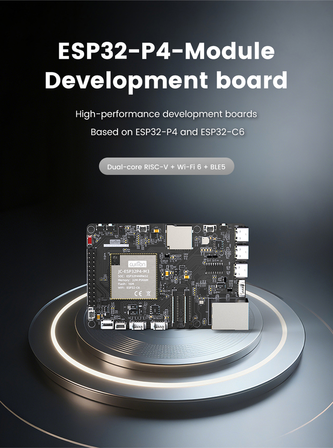 JC-ESP32P4-M3-DEV Versatile ESP32 Display Module with CSI/DSI/USB2.0 Interfaces and 5V Operating ...