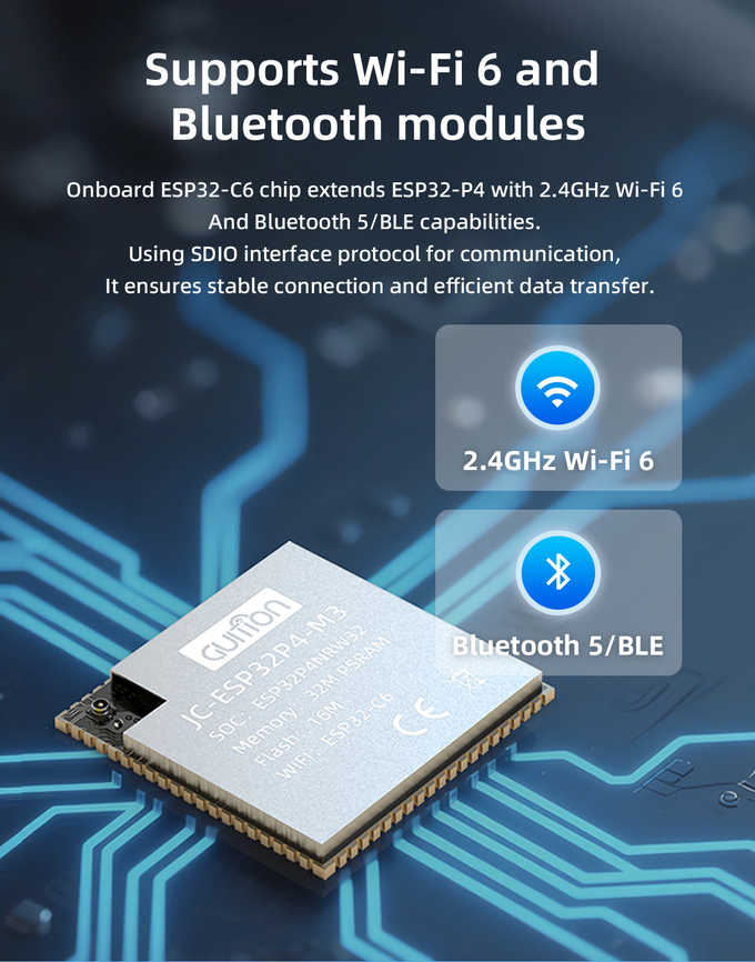 JC-ESP32P4-M3-C6 Industrial Grade 400M Main Control Frequency ESP32 Display Module for -20C- 70 ...
